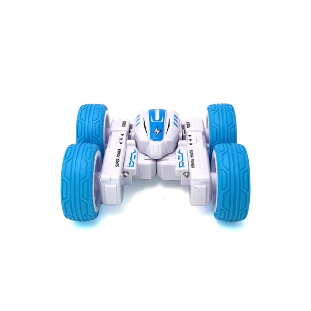 HST Blue Turbo Topz Stunt RC Car. Spins, LED, Flips, Fast, 360 Movement ...