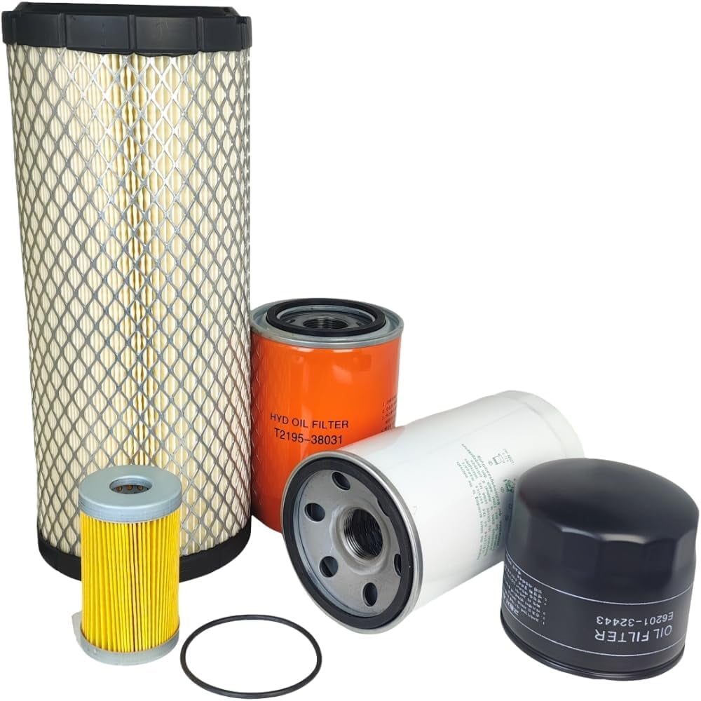 HST Maintenance Service Filter Kit Compatible with Kioti CK25 CK27 CK30 CK35 Tractor Air Fuel ...