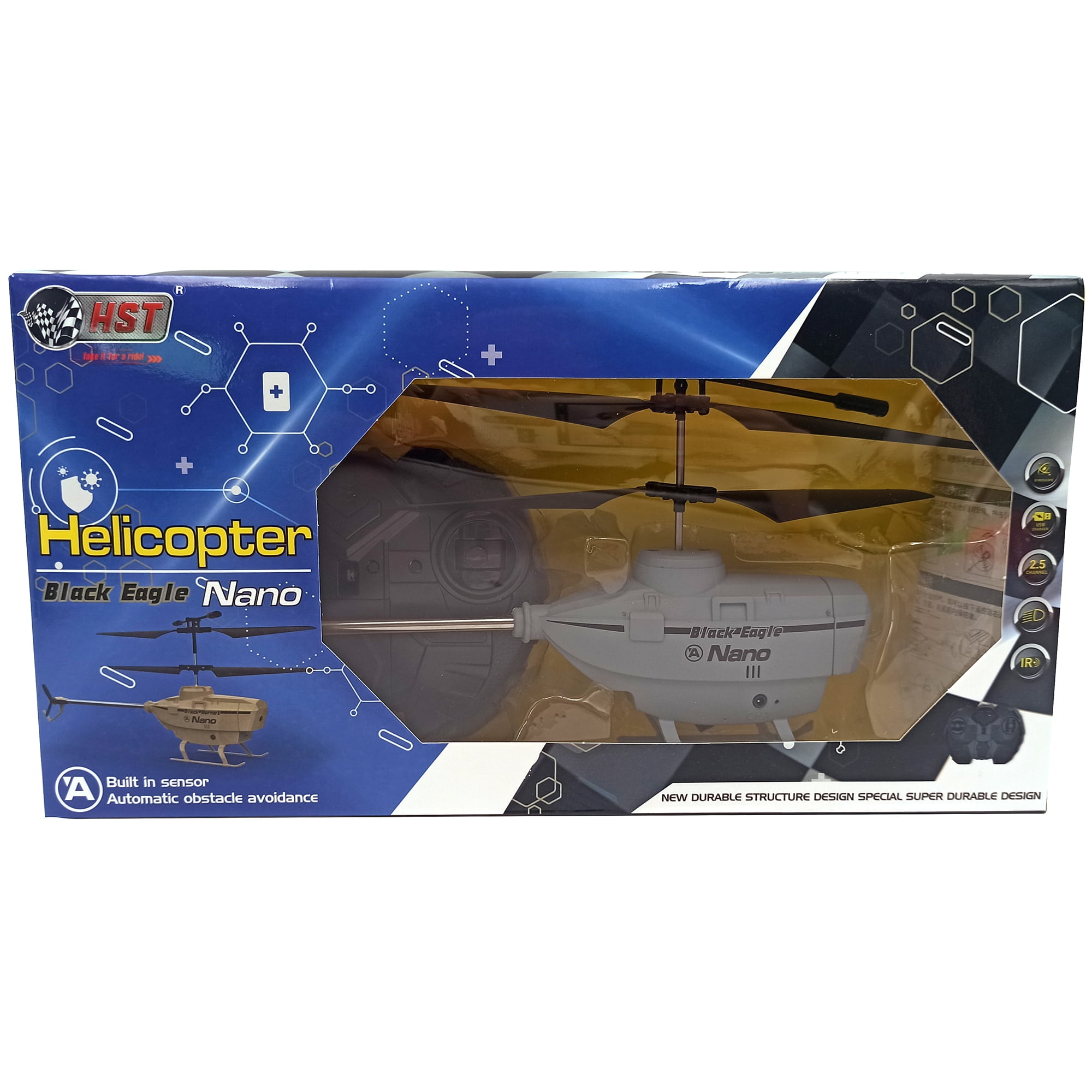 HST: R/C Helicopter: Black Eagle Nano - Surprise Color: Tan OR Gray ...