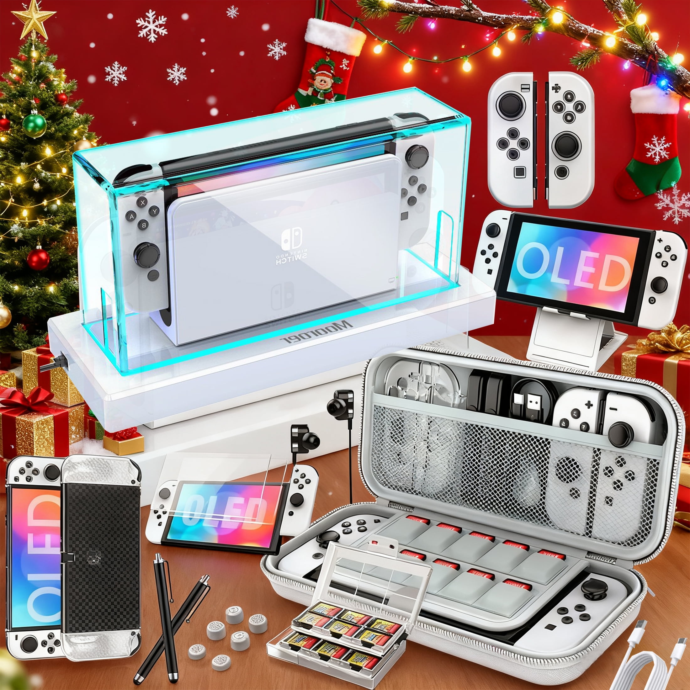 HSTOP 25-in-1 Nintendo Switch OLED Accessories Bundle | Complete ...