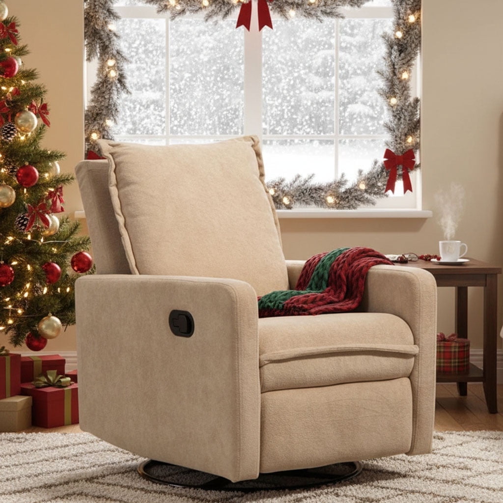 HSUNNS 360° Swivel Rocker Recliner for Adults, Small Rocking Recliner ...