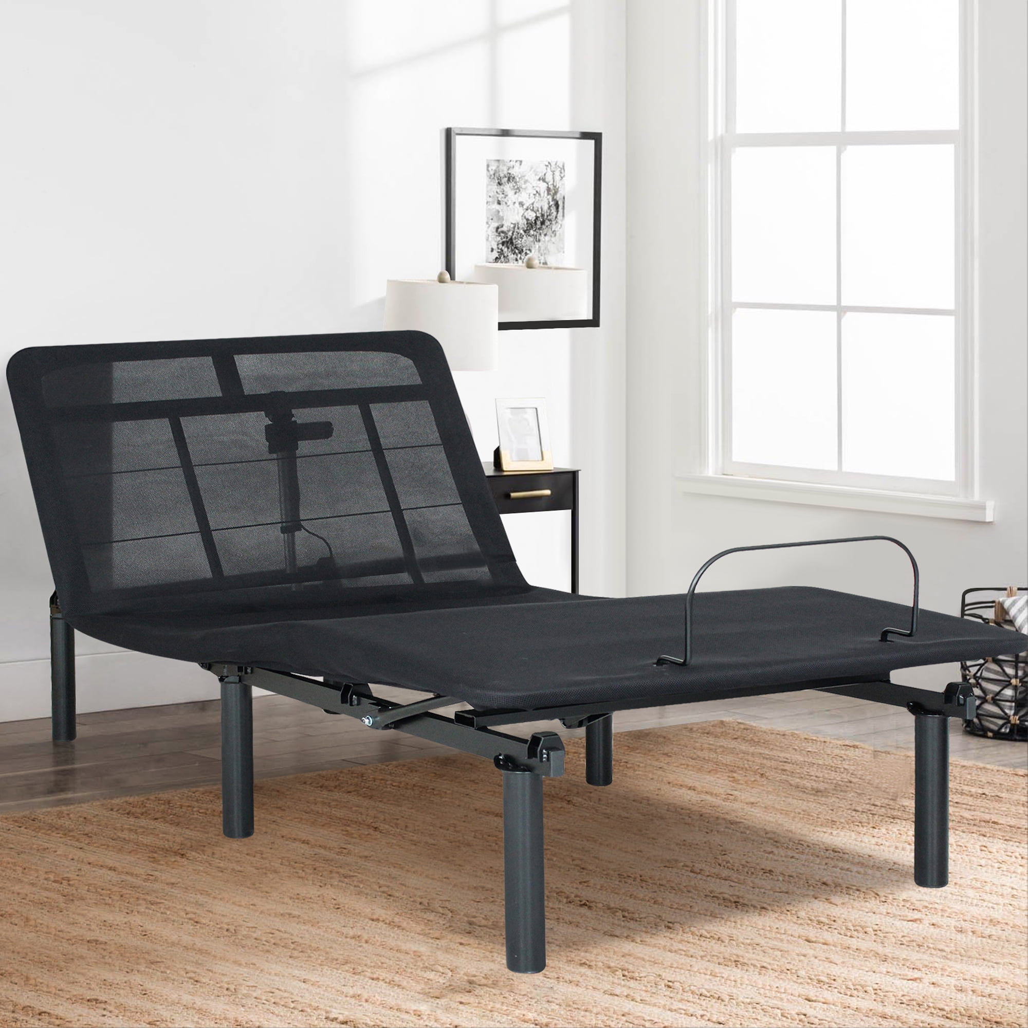 HSUNNS Electric Bed Frame with Wireless Remote Head and Foot Incline ...