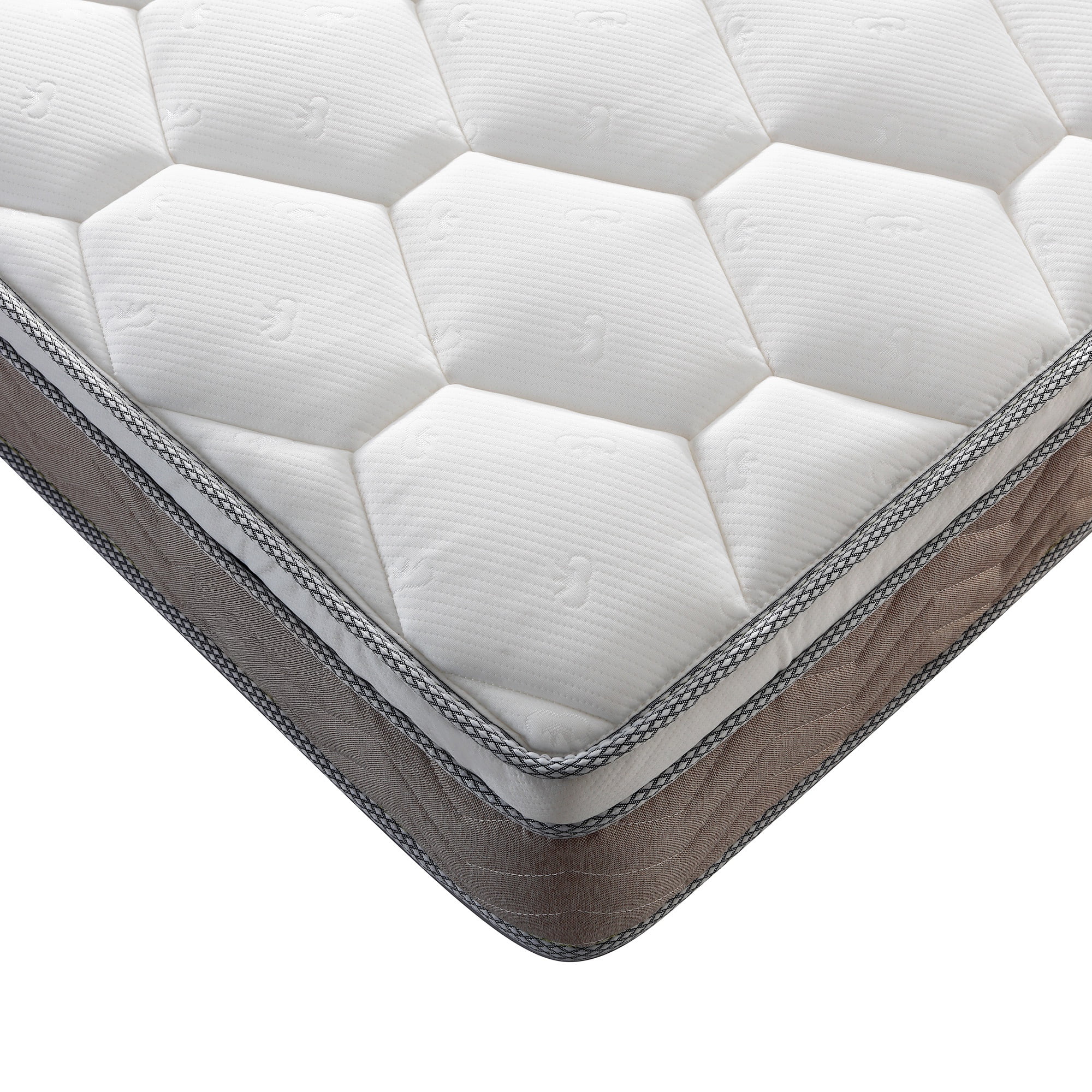 HSUNNS Full Mattress, 12 inch Hybrid Mattress in a Box with 7-Zoned ...