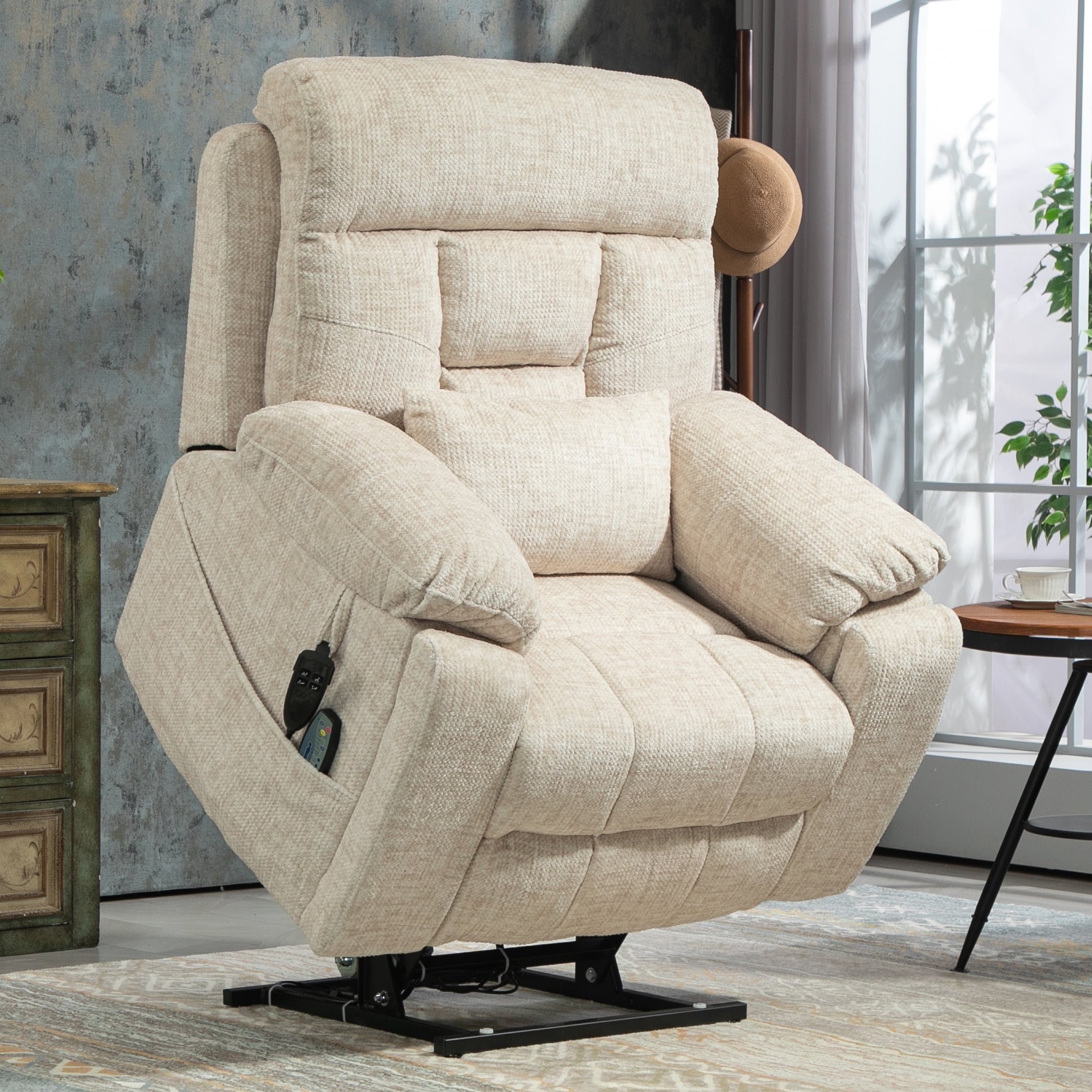 HSUNNS Oversized Power Lift Recliner Chair for Elderly, Large Lay Flat ...