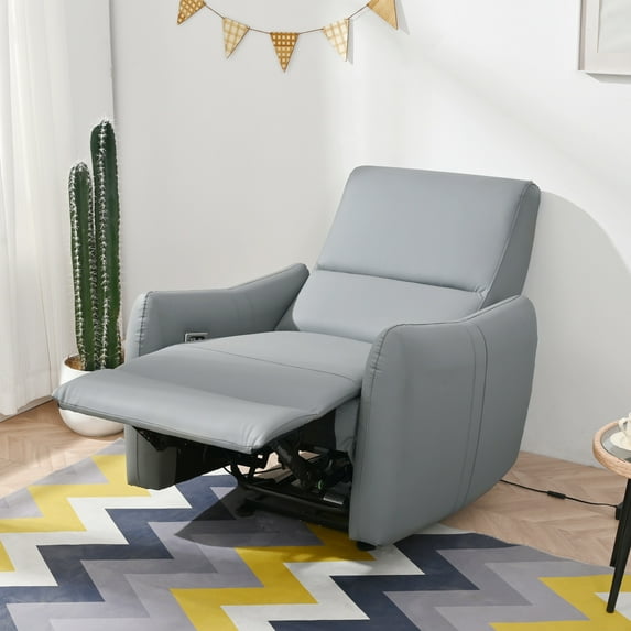 HSUNNS Wall Hugger Recliner Chair, Infinite Position Power Recliner Chair with USB Port and ...