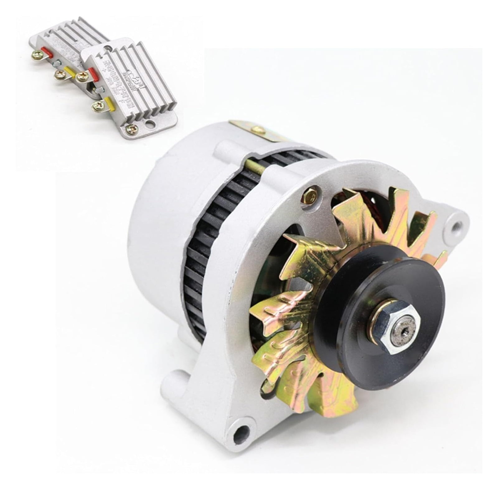 HSUTMEZ 1000W 14V/28V Alternator For Diesel Engine Tractors, Forklifts, 3-Wheel Vehicles - Heavy ...