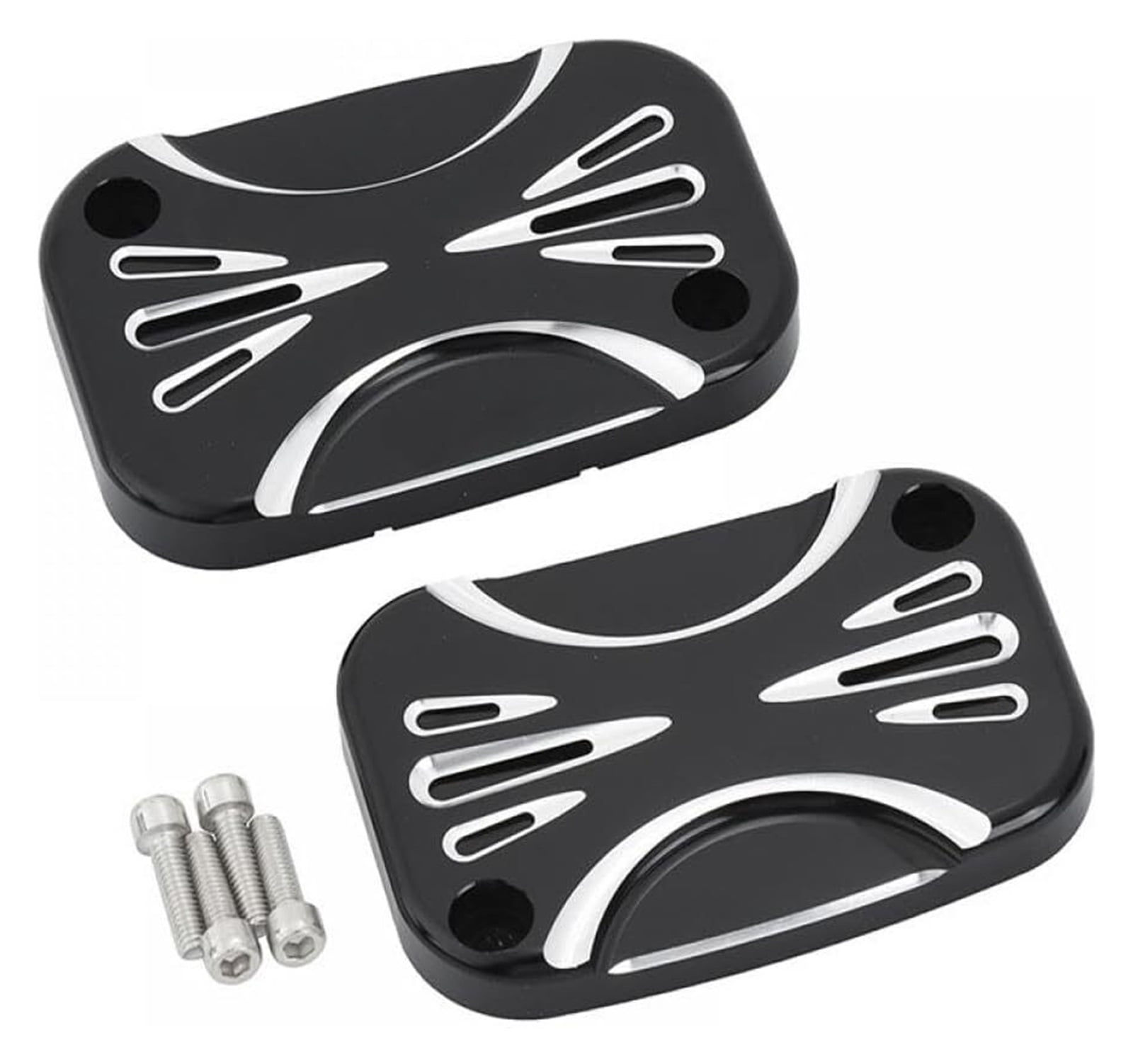 HSUTMEZ CNC Brake Reservoir Master Cylinder Cover, for Touring, for ...