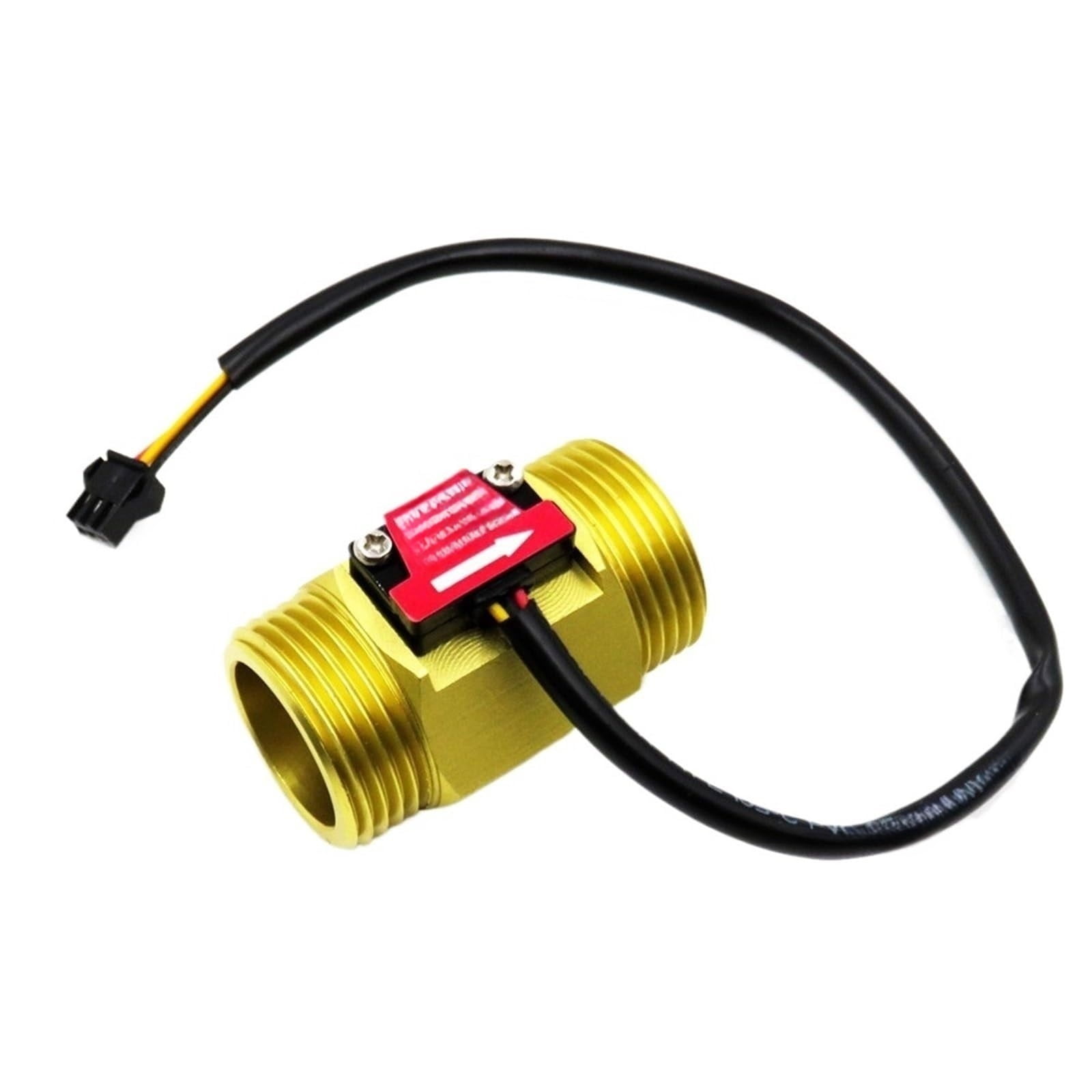 HSUTMEZ Digital Water Flow Meter High Accuracy, YF-B10 G1 Brass Flow ...