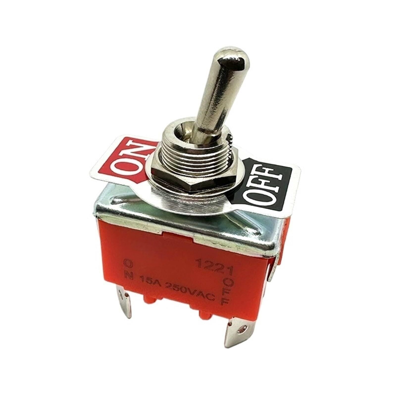 HSUTMEZ Self-Locking Power Rocker Switch, 12mm Mounting Hole, 15A ...