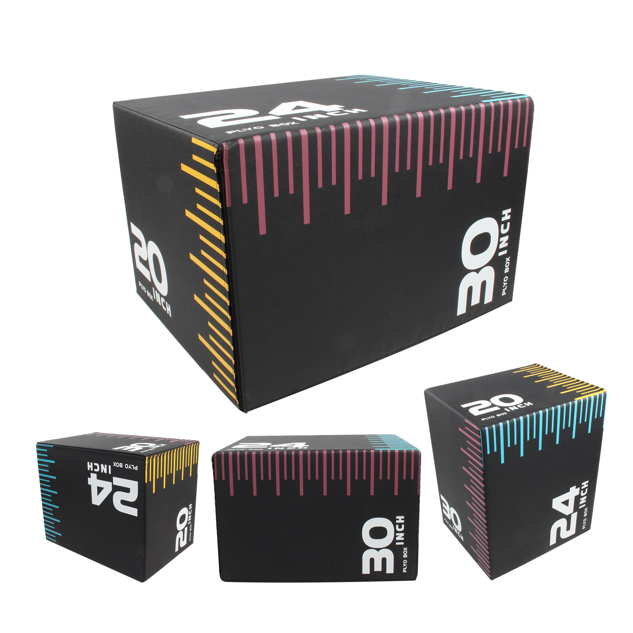 HSUURY 3 in 1 Plyometric Jump Box, Cotton Plyo Box, Platform & Jumping ...