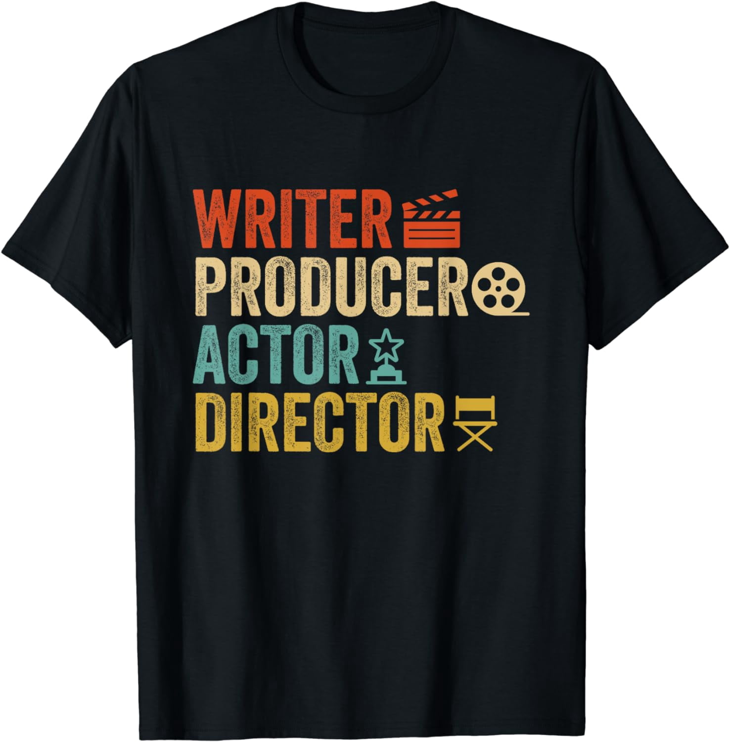 HSYiter Producer Actor Director Retro Film Filmmaking T-Shirt - Walmart.com