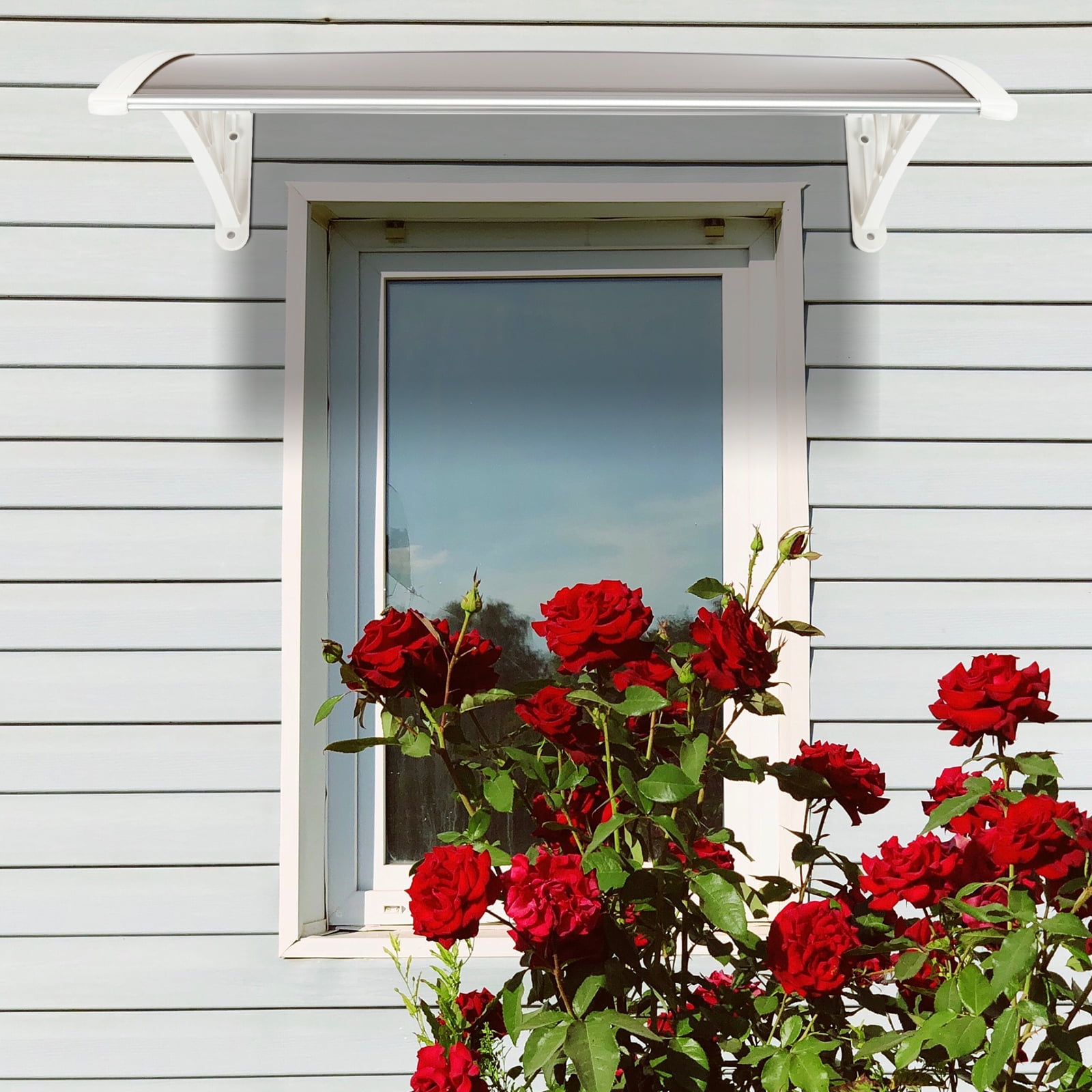 HT-100 x 80 Household Application Door & Window Rain Cover Eaves Brown ...