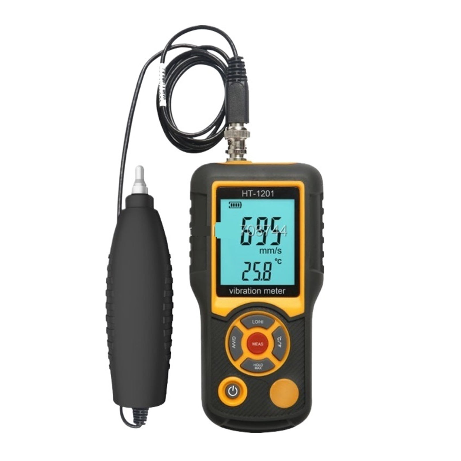 HT-1201 Portable LCD Vibration Analyzer Tester Meter Vibrometer Gauge ...