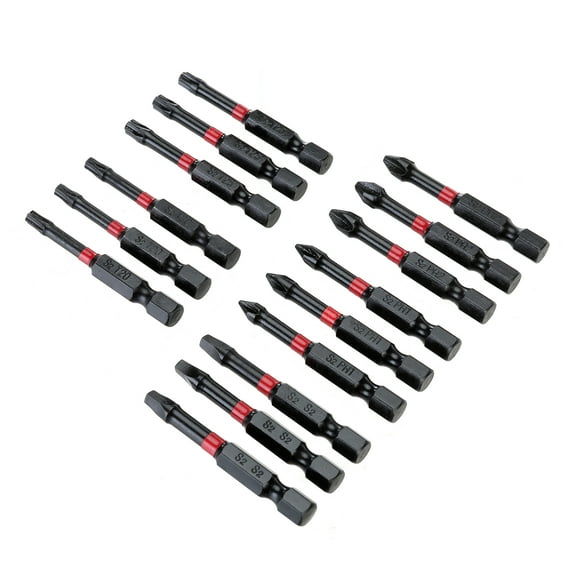 Hyper Tough 15 Piece 2" Impact Rated Screwdriver Bit Set - Walmart.com