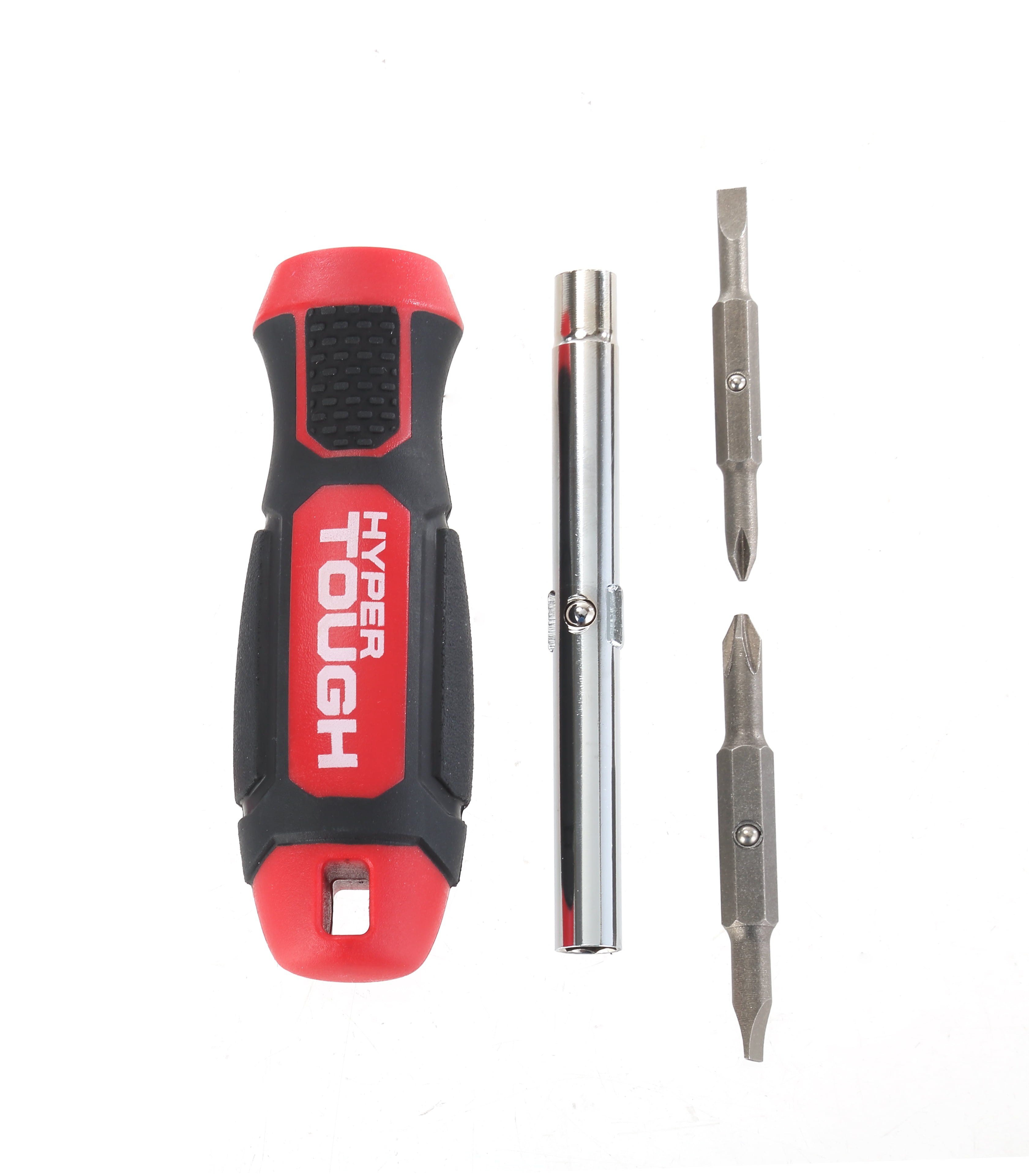 Hyper Tough 6-in-1 Screwdriver Set, Magnetic Tips, Chrome Steel ...