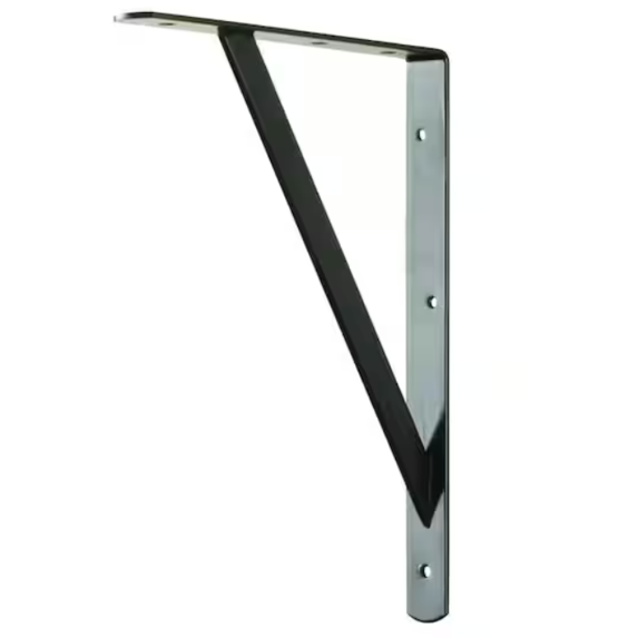 Hyper Tough 8 inch x 12 inch Heavy Duty Bracket Black - Walmart.com