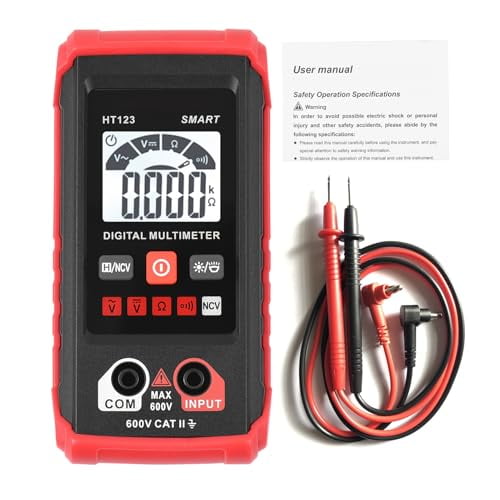 HT Automatic Digital Multimeter, 2000 Counts Smart Digital Multimeter Non Contact Volt DC Amp ...