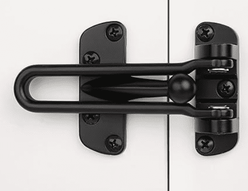 Hyper Tough 4 in. Door Security Guard Black - Walmart.com