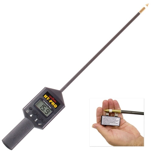 HT-PRO Portable Hay Moisture Meter with 20" Probe & Calibration Clip ...