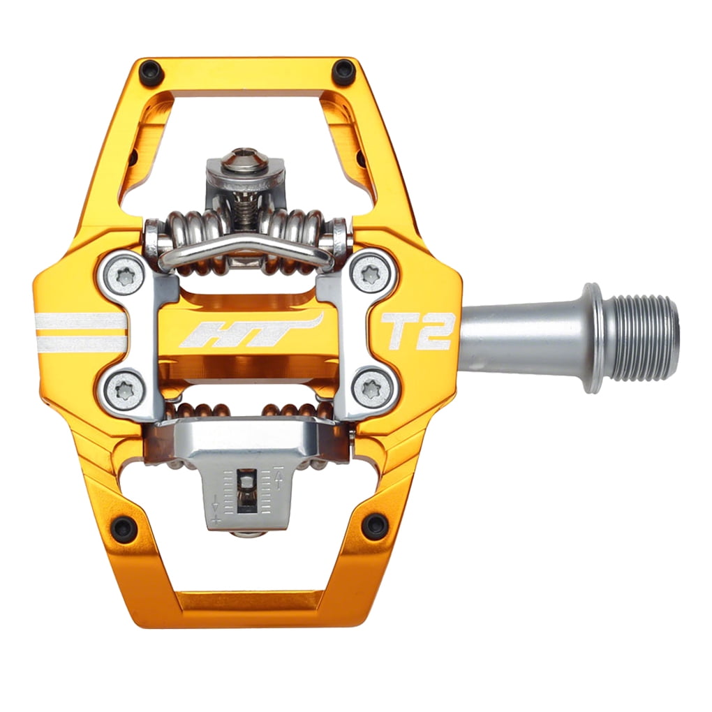HT Pedals T2 Clipless Platform Pedals, CrMo - Orange - Walmart.com