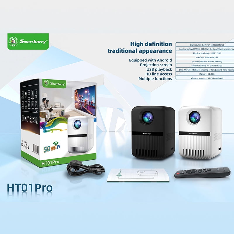 HT10 PRO projector bedroom wall projection ultra-clear home theater ...