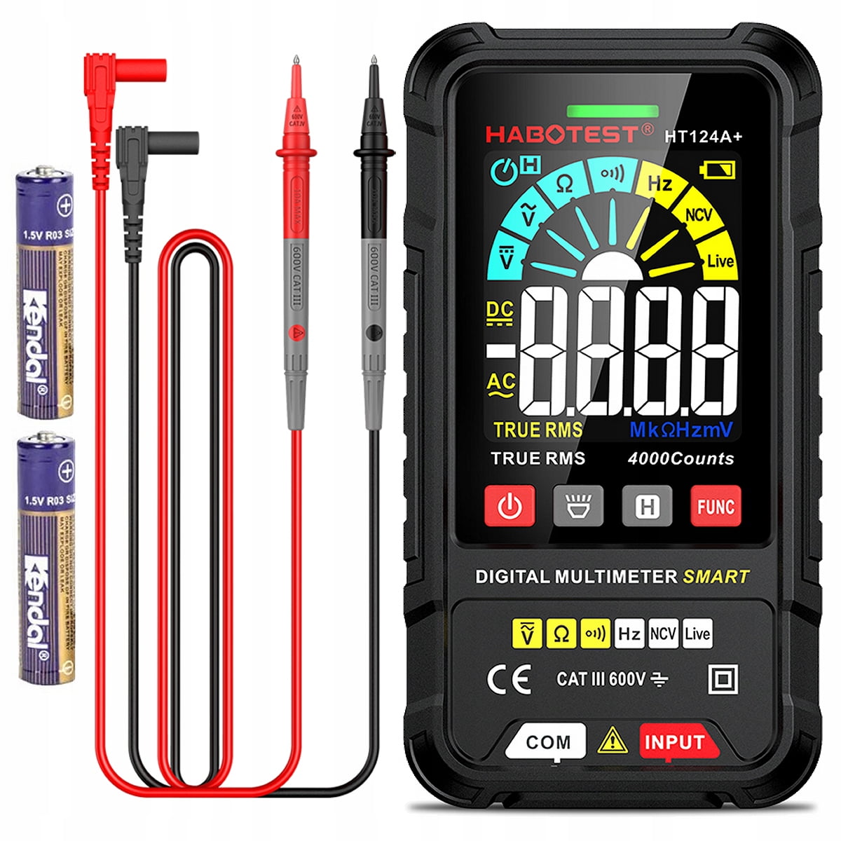 HT124A+ Digital Multimeter High Precision Multimeter Electrical ...