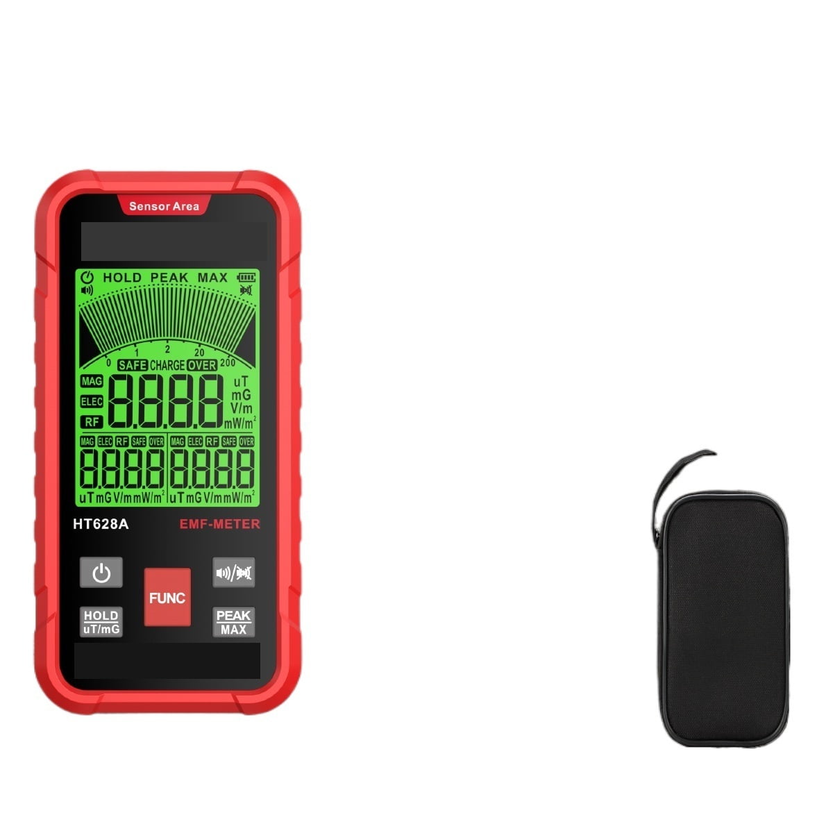 HT628 EMF Meter Portable Electromagnetic Field Radiation Detector for ...