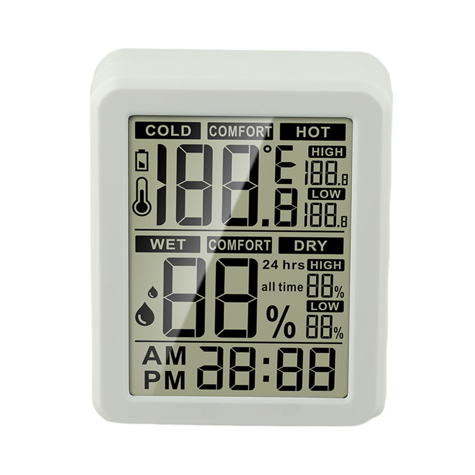 Ht682 Lcd Temperature Humidity Meter Smart Indoor Temperature Humidity ...