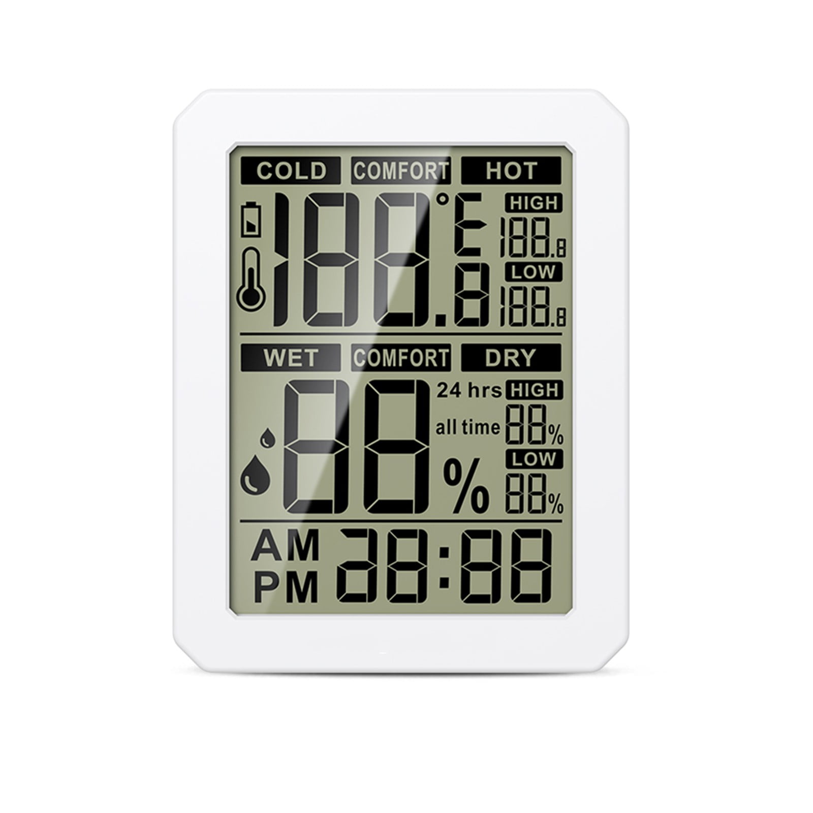 HT682 LCD Temperature Humidity Meter Smart Indoor Temperature Humidity ...