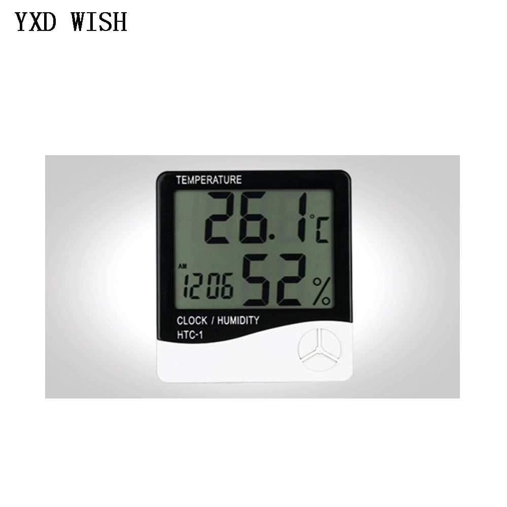 HTC-1 Thermometer Hygrometer Electronic Temperature Humidity Tester ...