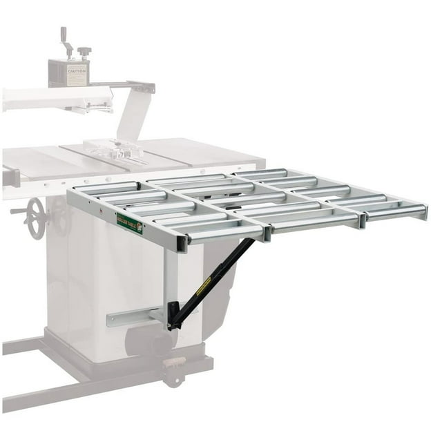 HTC HOR-1038 200 Pound Capacity Fold Open Steel Outfeed 15 Roller ...