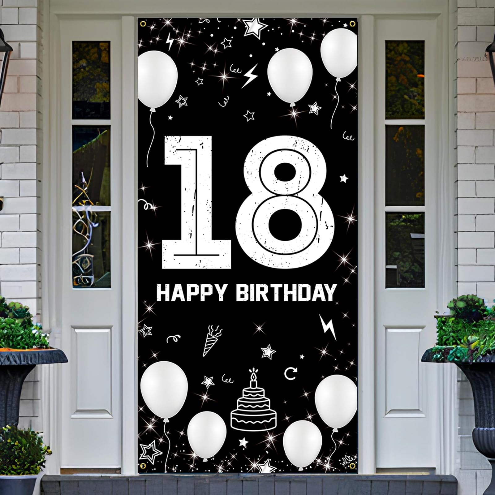 HTDZZI Happy 18th Birthday Decorations for KKS1 Boys Girls - Year Old ...