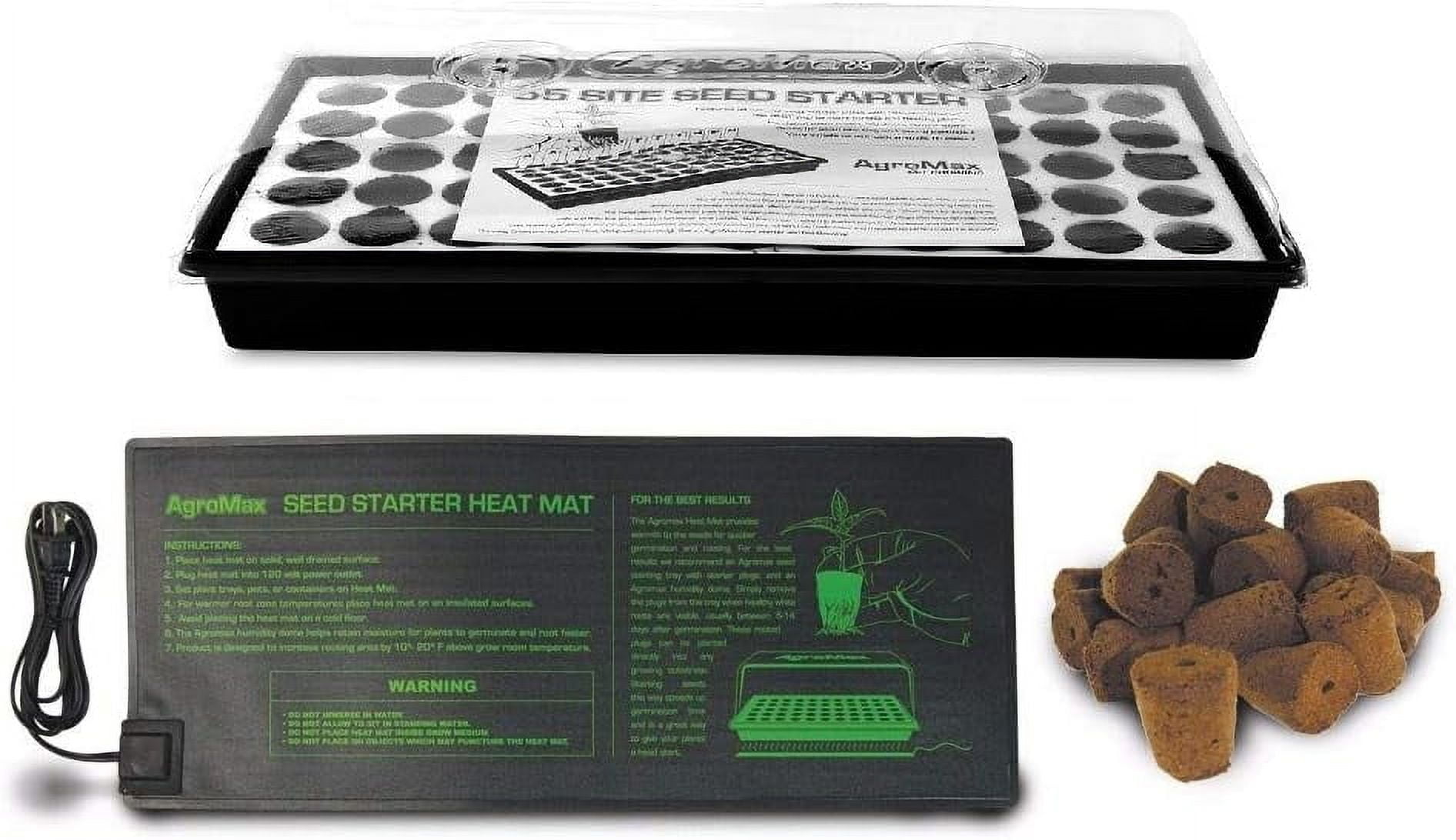 HTG Supply Floating Seed Starter Germination Kit with Humidity Dome ...