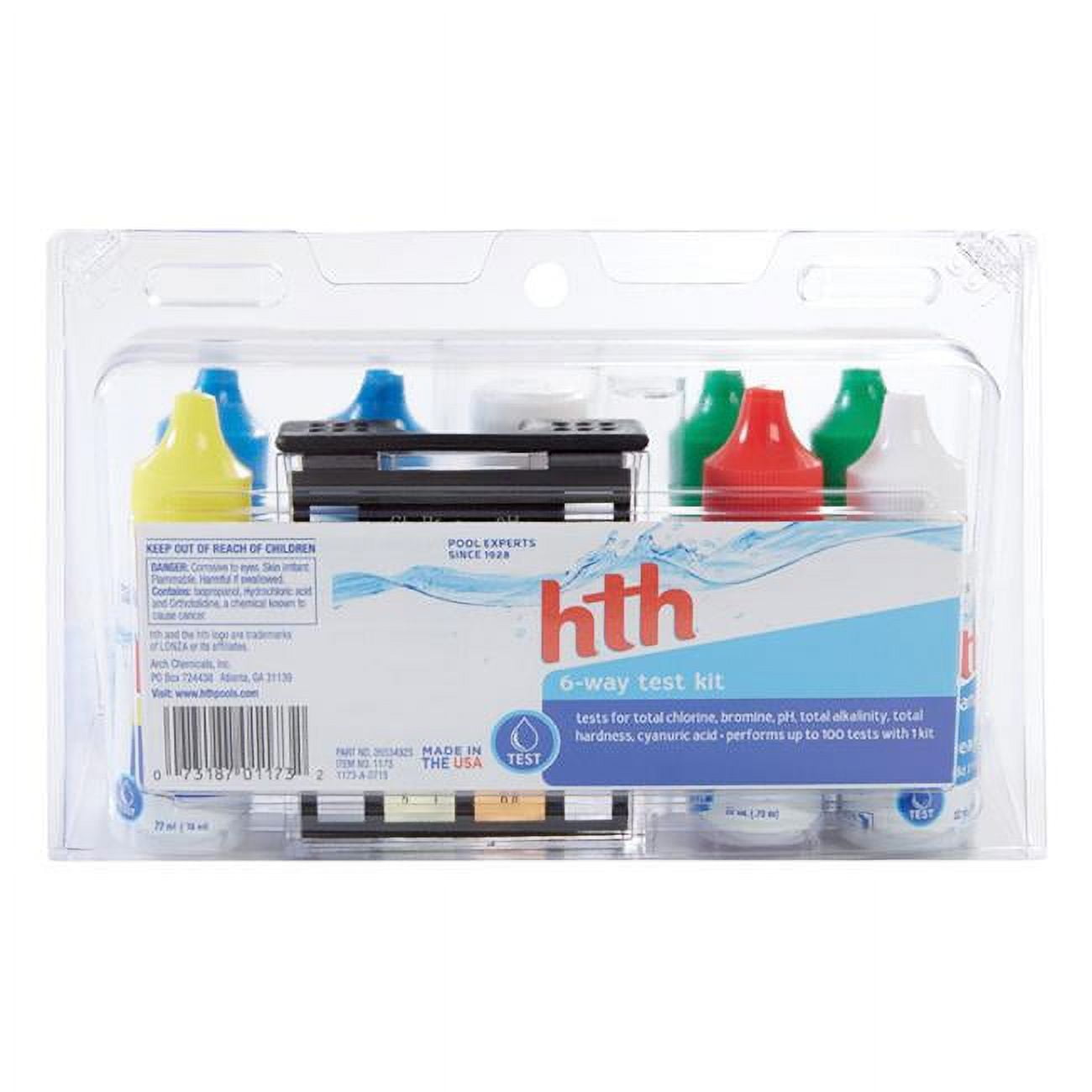 HTH 0.75 oz 6-Way Test Kit - Pack of 3 - Walmart.com HTH 0.75 oz 6-Way Test Kit - Pack of 3 - Walmart.com