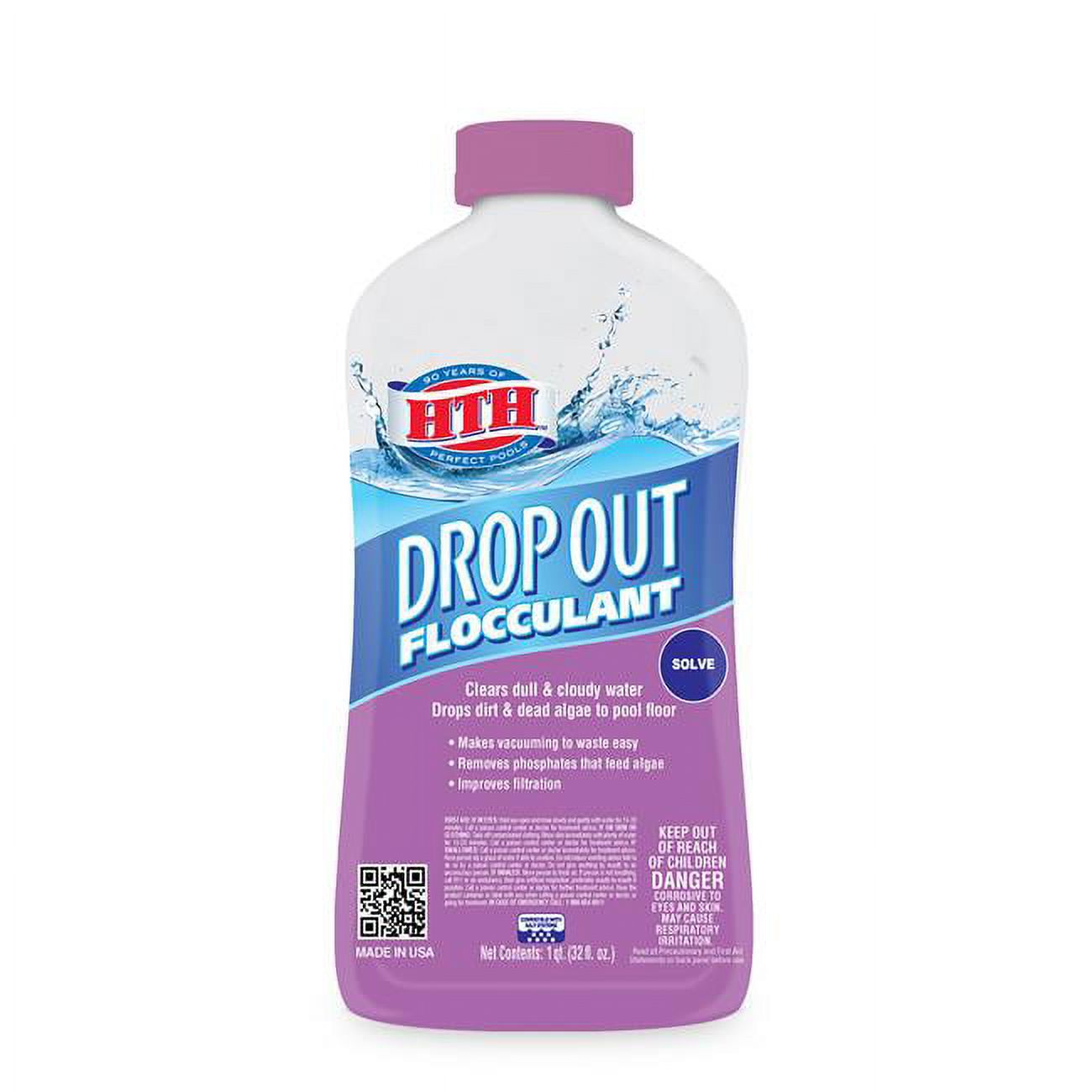 HTH 1 qt. Drop Out Flocculant, Pack of 4 - Walmart.com