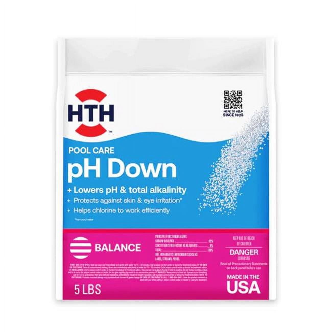HTH 5 lbs Pool Care Granule pH Minus, Pack of 4 - Walmart.com