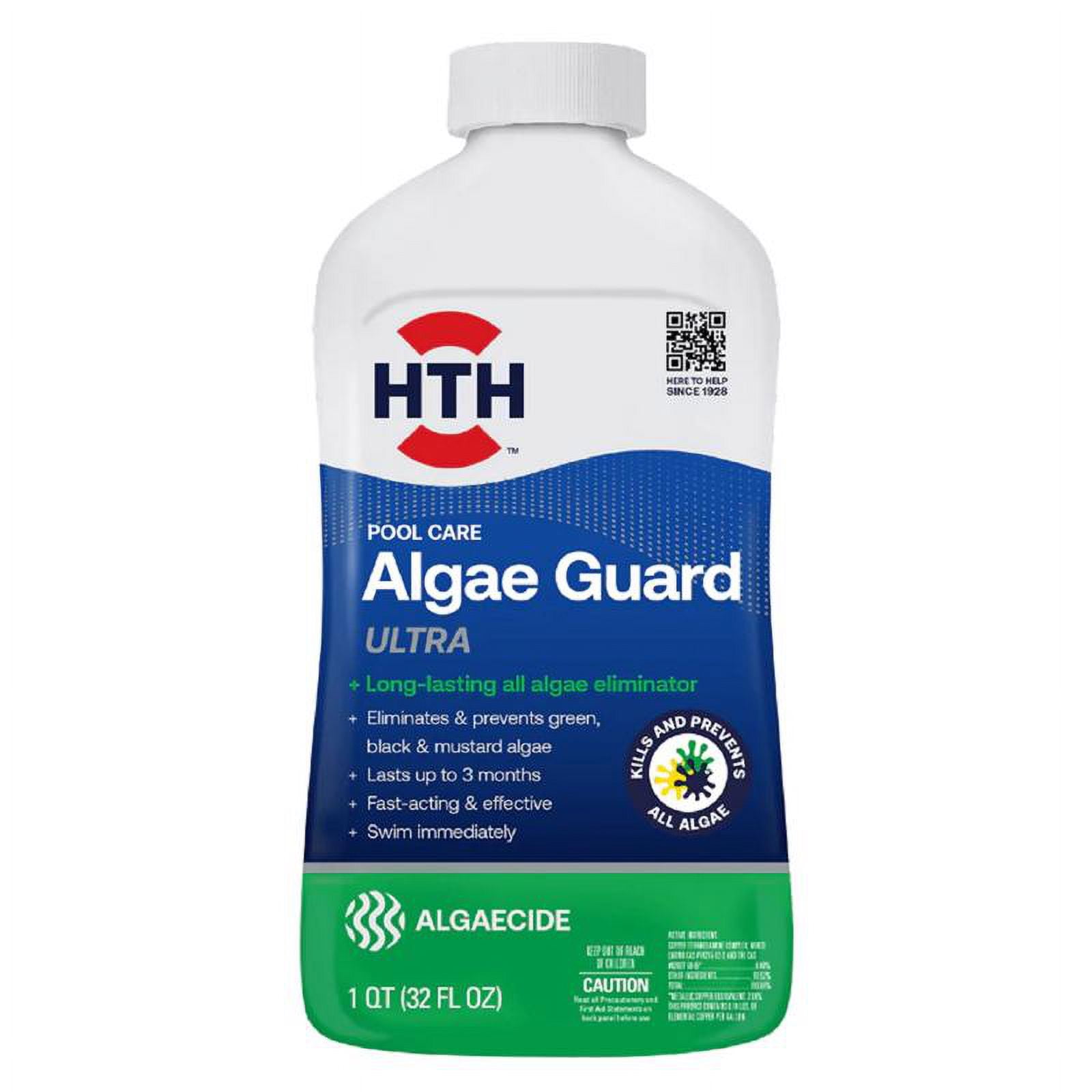 HTH 8180044 1 qt. Ultimate Liquid Algae Guard - Pack of 4 - Walmart.com