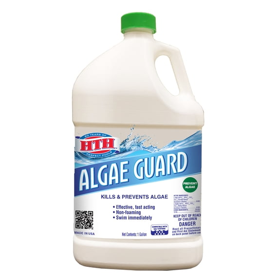 HTH Algae Guard 1 Gallon, Clarifying Treatment, Salt Water Cleaner ...