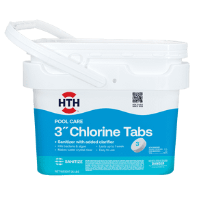 HTH, Pool Care Chlorine Tabs, 3-inch, 40lbs, Pool Sanitizer - Walmart.com