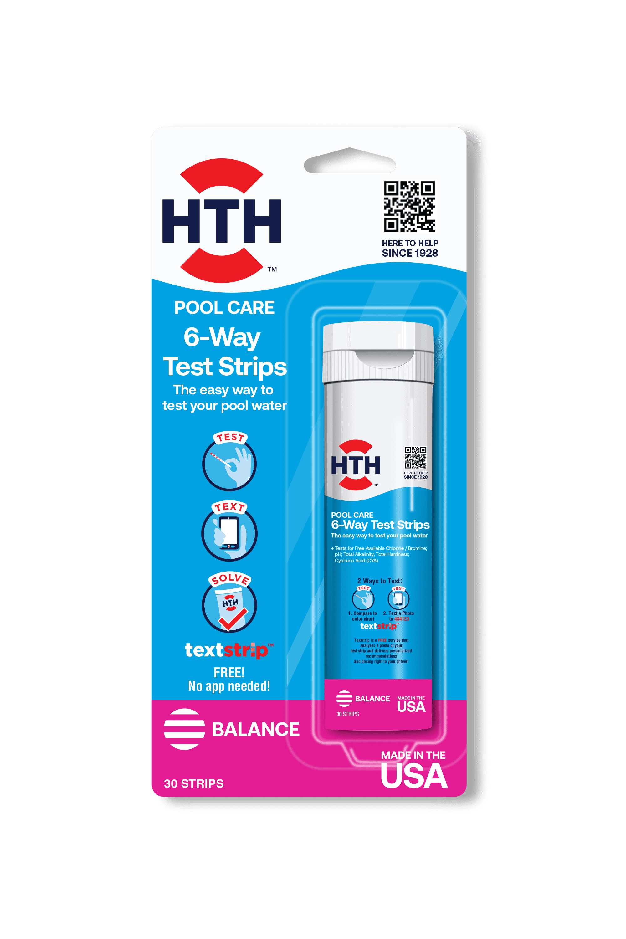 HTH Pool Care 6 Way pH Test Strips, 35 Each - Walmart Business Supplies