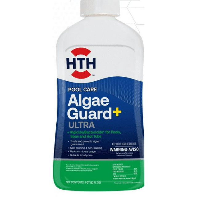 HTH Ultra Algae Guard Pool Care, Swimming Cleaner Supplies, Outdoor ...
