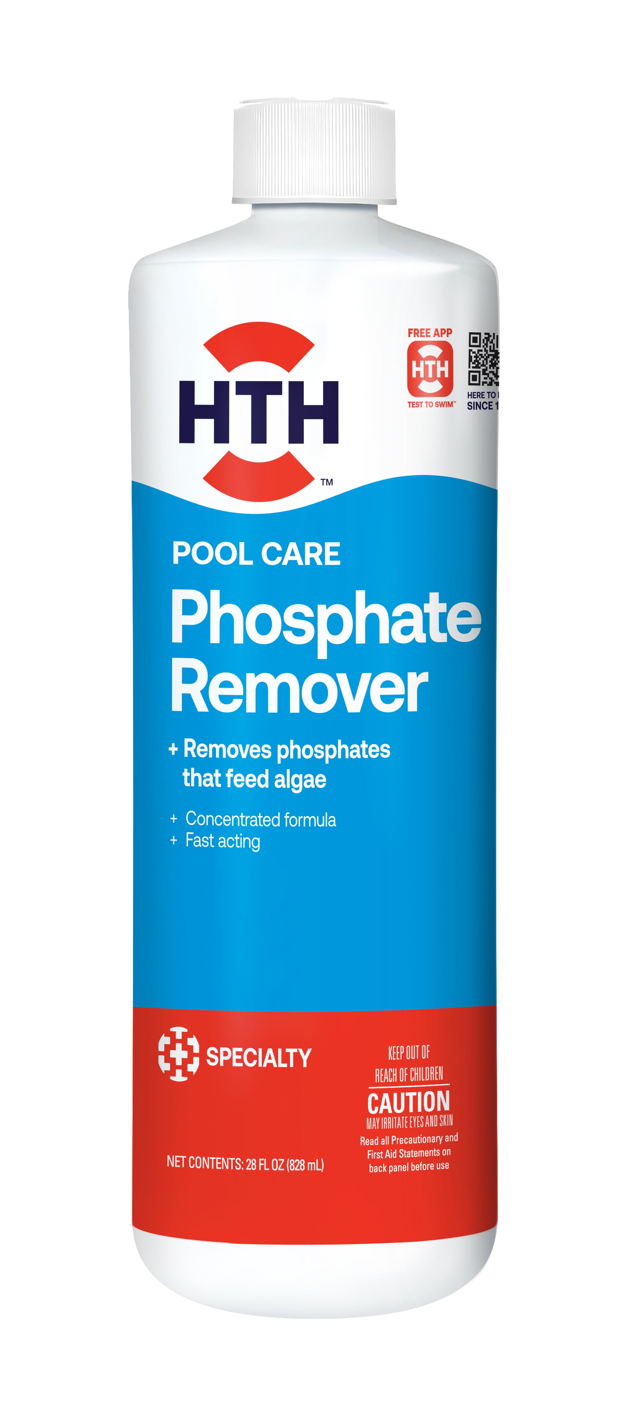 HTH Pool Care Phosphate Remover — Concentrated Liquid, 28 oz — Pool ...