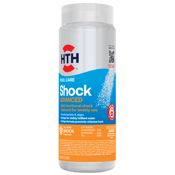 HTH Advanced Chlorine Treatment for Swimming Pools, Prevents Bacteria ...