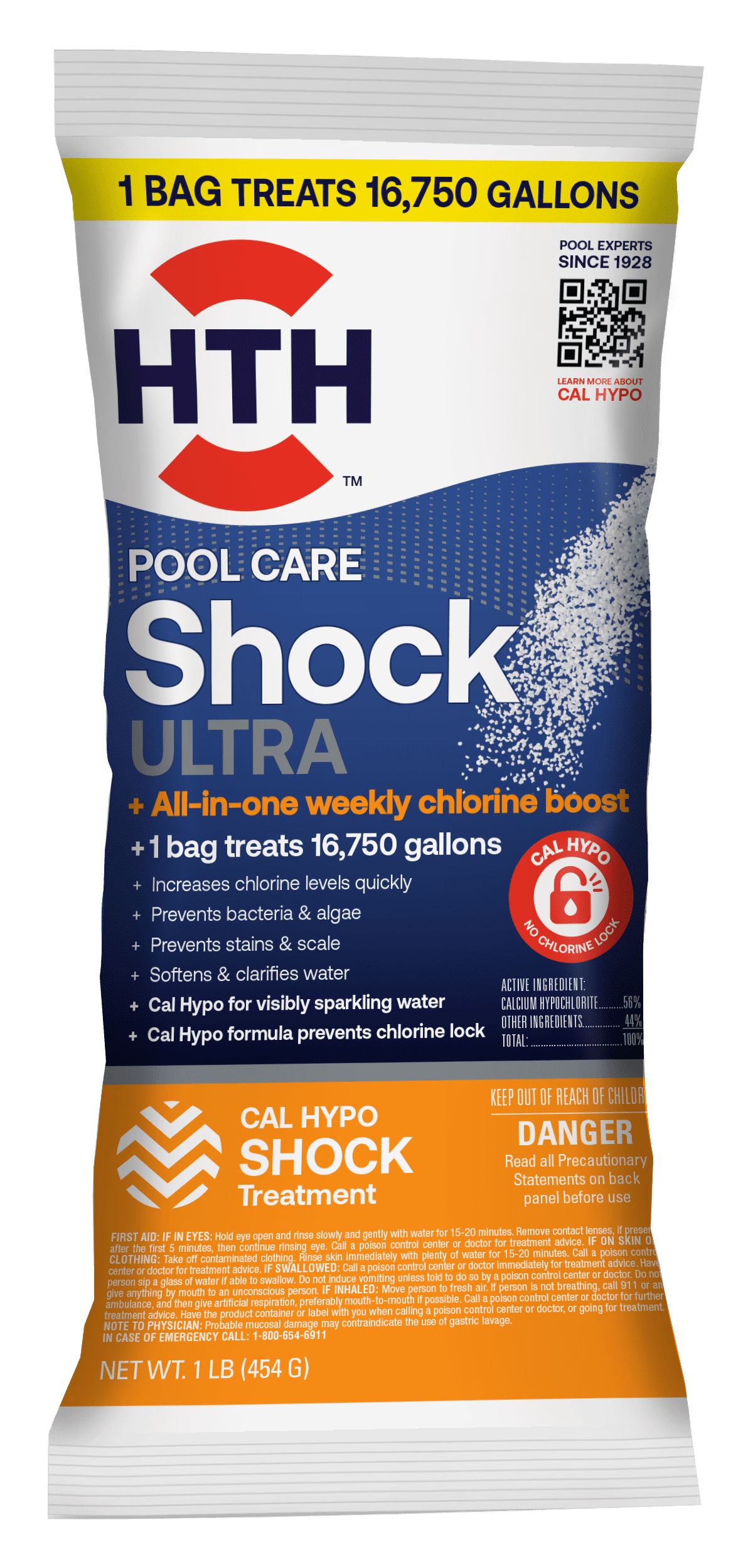 HTH Pool Care Ultra Shock Treatment — Granules (Form), 1 lb — Pool ...