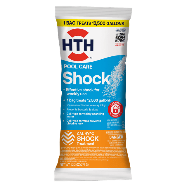 HTH Swimming Pool Care Shock Chemical, Chlorine Boosting Granules, 13.3 ...