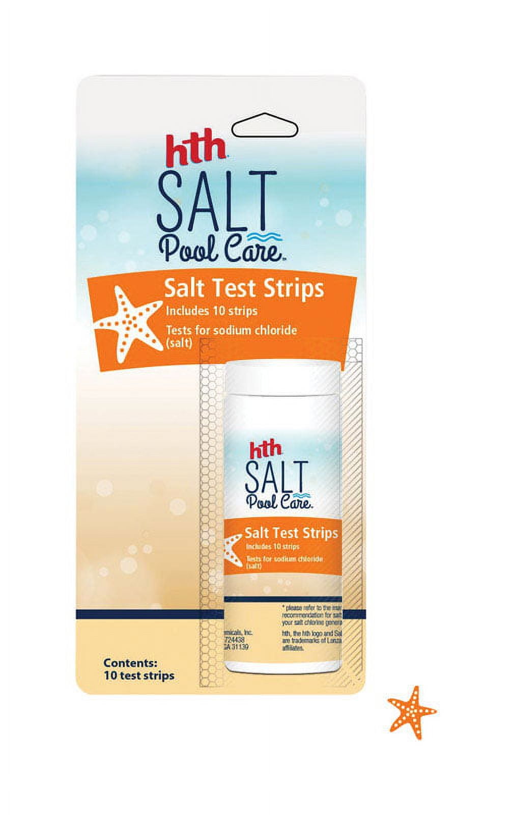 HTH Pool Test Strips Salt Test Strips 10 count 67005 - Walmart.com