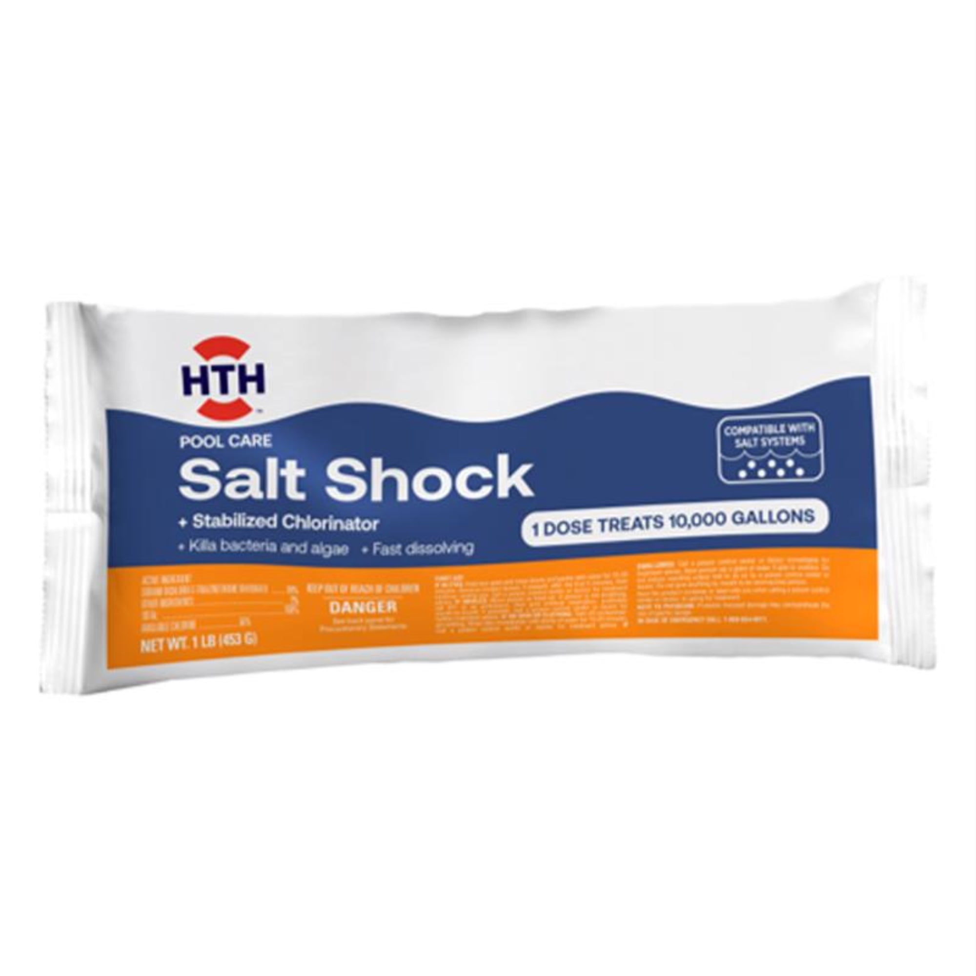 HTH Pool Care Salt Shock Fast Dissolving Pool Chemicals, 6 lbs, (6 Pack ...