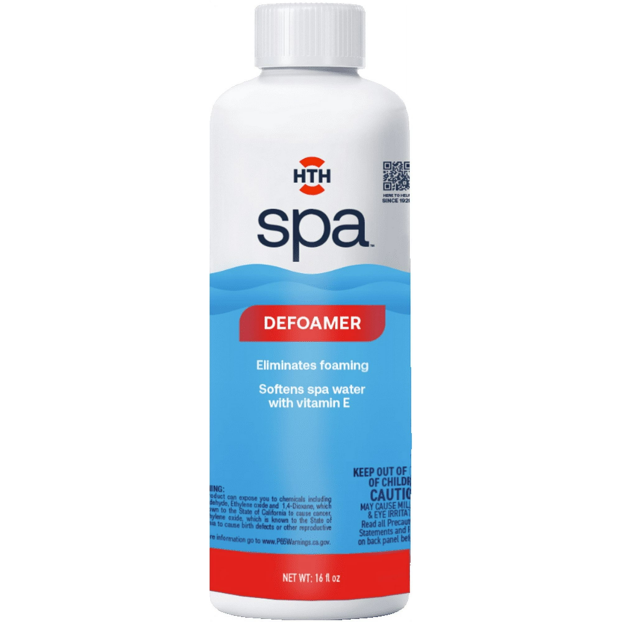 HTH Spa Care Defoamer, Eliminates Foaming, for Crystal Clear Water ...