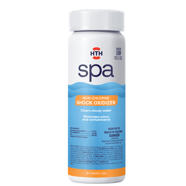 HTH Spa Care Bromine Chemicals Treatment, Non-Chlorine Shock Oxidizer ...