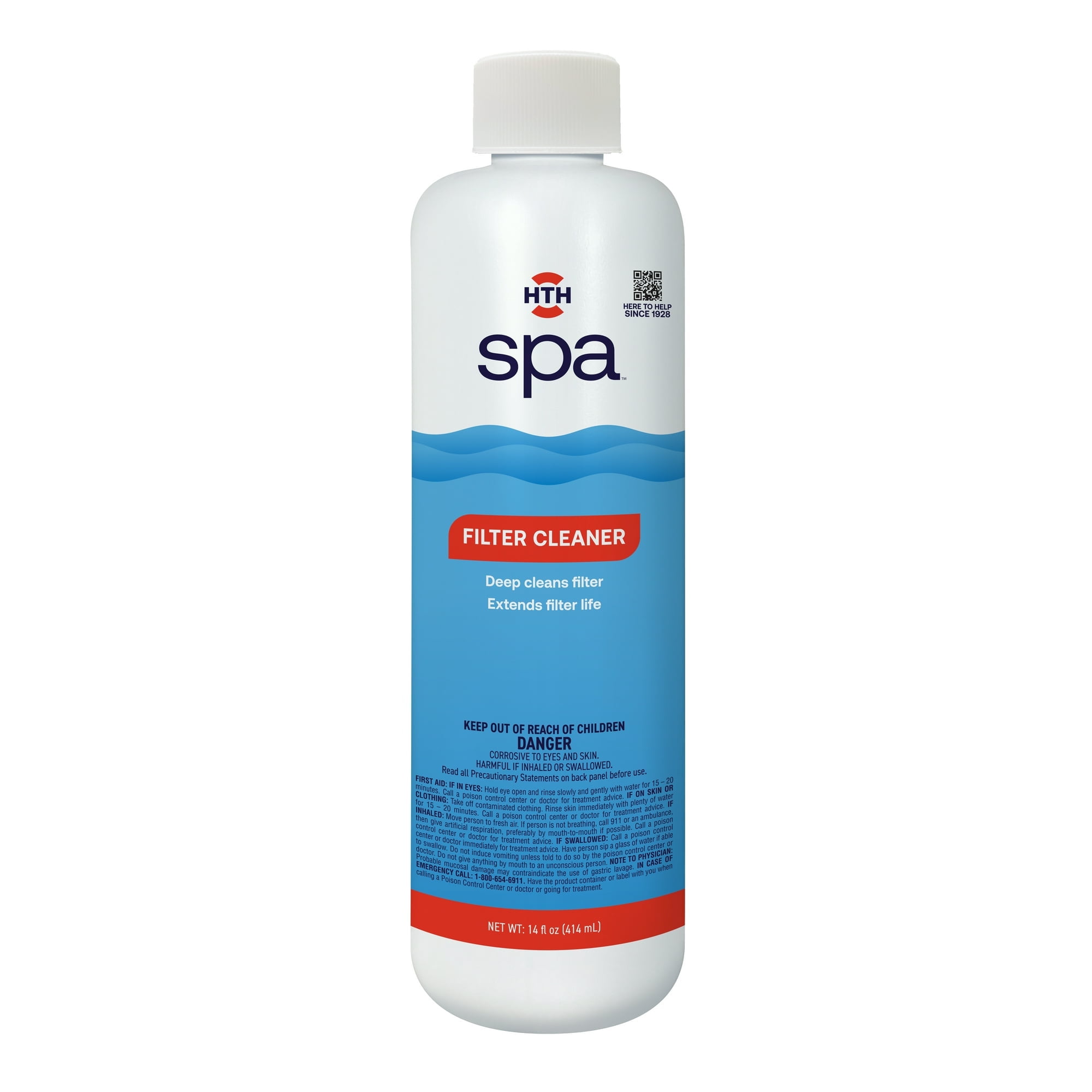 HTH Spa Filter Cleaner for Hot Tubs and Spas, Liquid, 14 oz (2 Pack ...